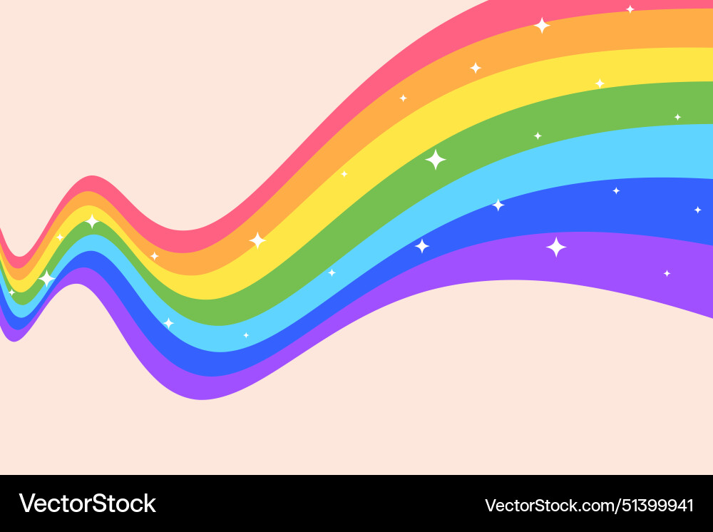 Decorative colorful rainbow spectrum background Vector Image