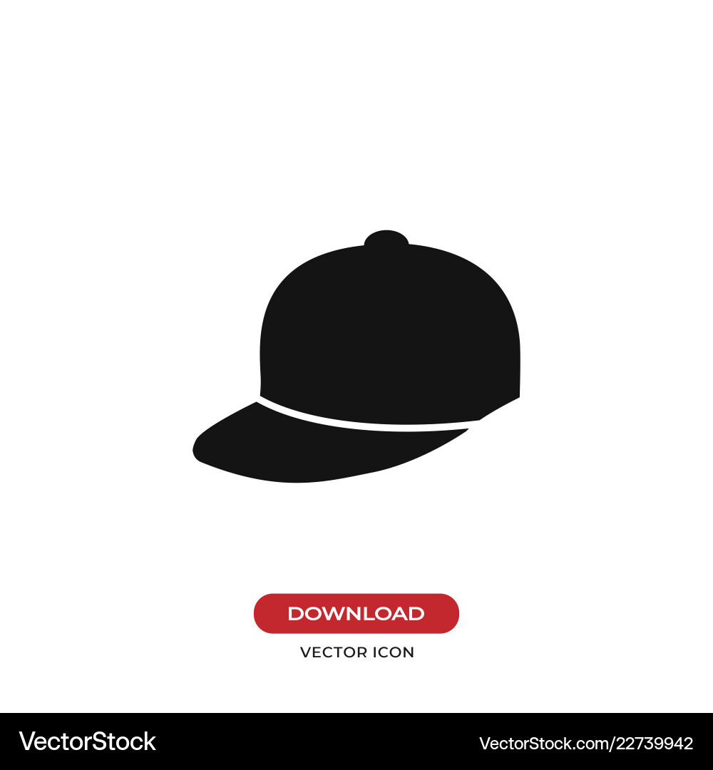 Baseball cap icon Royalty Free Vector Image - VectorStock
