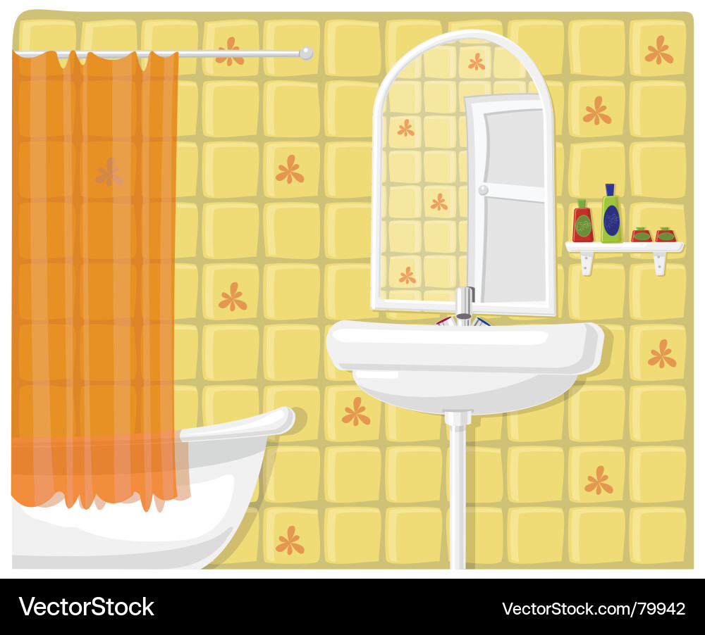 Bathroom Royalty Free Vector Image - VectorStock
