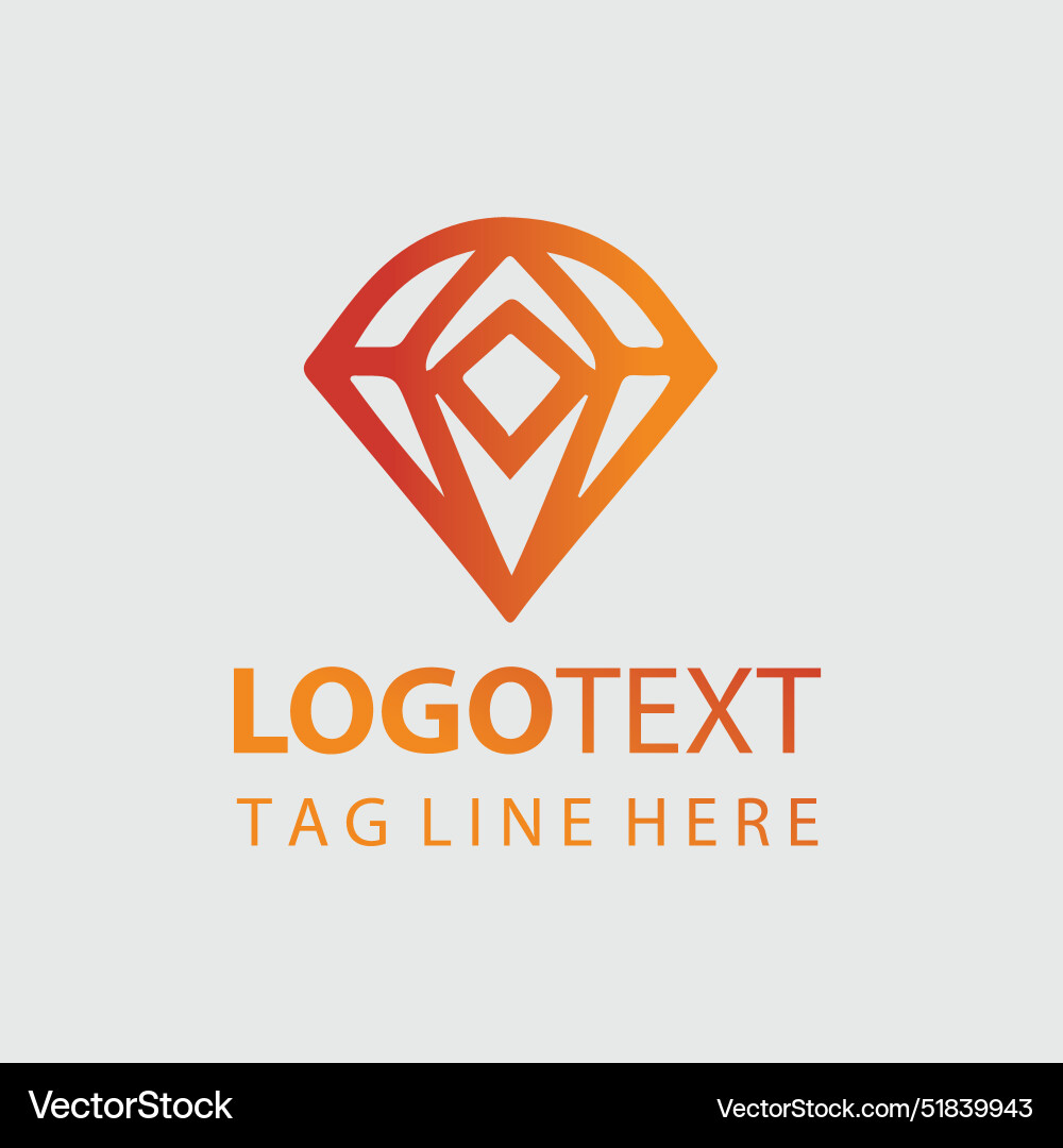 Diamond logo Royalty Free Vector Image - VectorStock