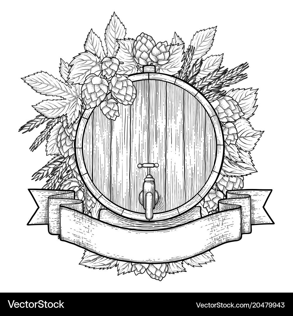 Graphic beer design Royalty Free Vector Image - VectorStock