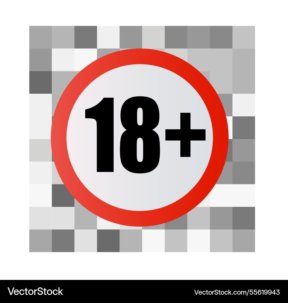 Pixel censored sign black censor bar concept Vector Image