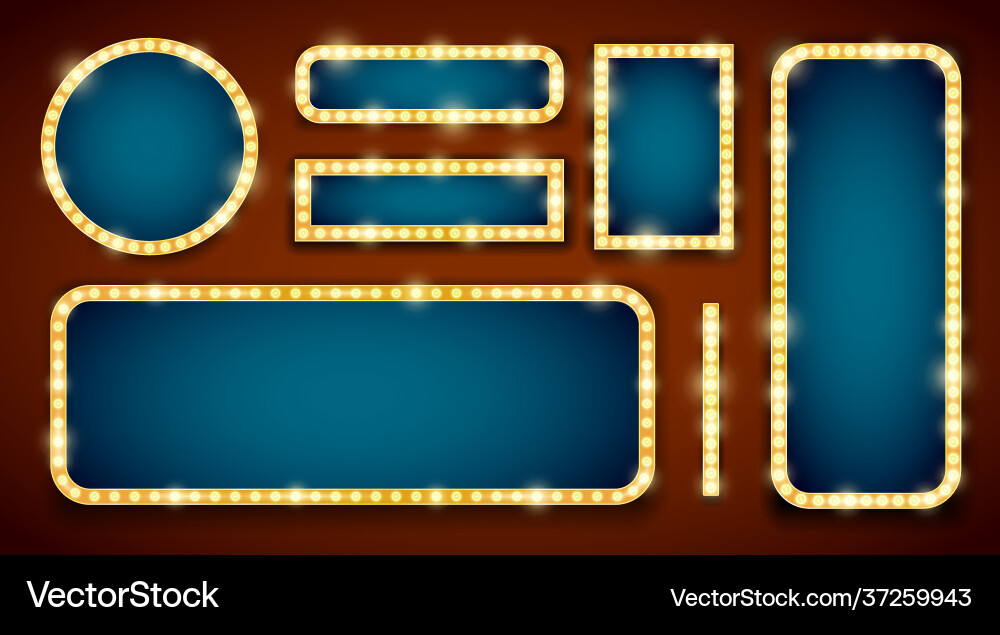 Sign frame lamp Royalty Free Vector Image - VectorStock