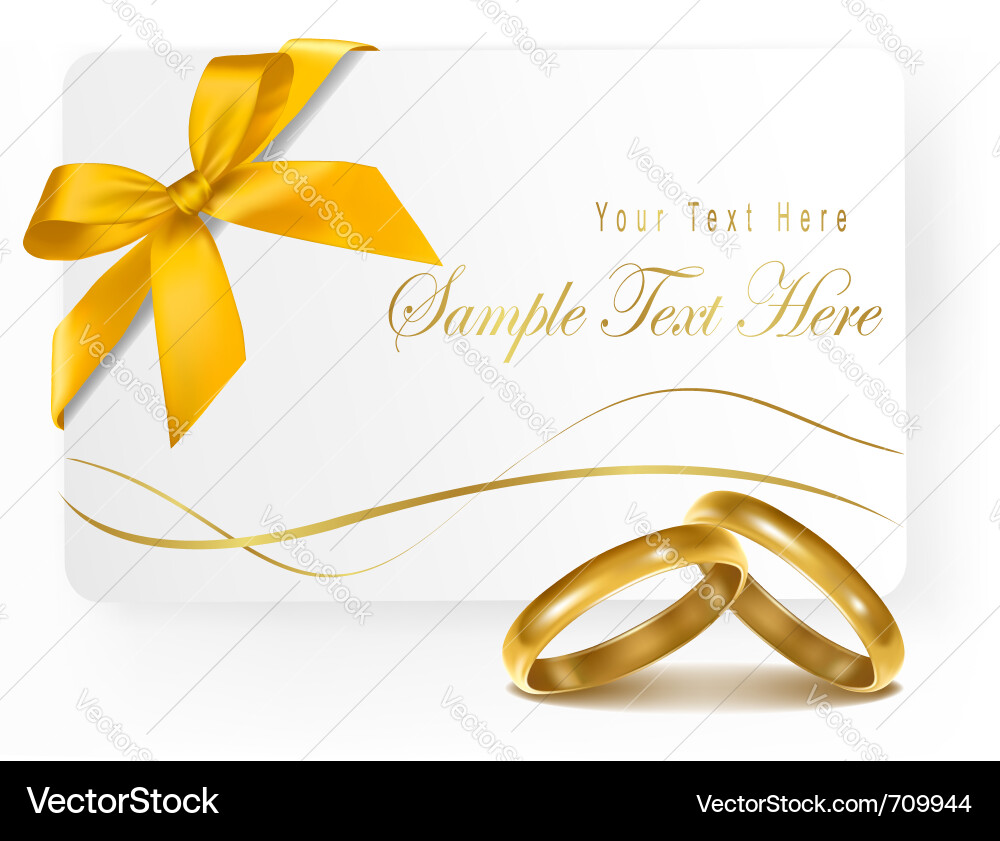 Background with wedding rings Royalty Free Vector Image