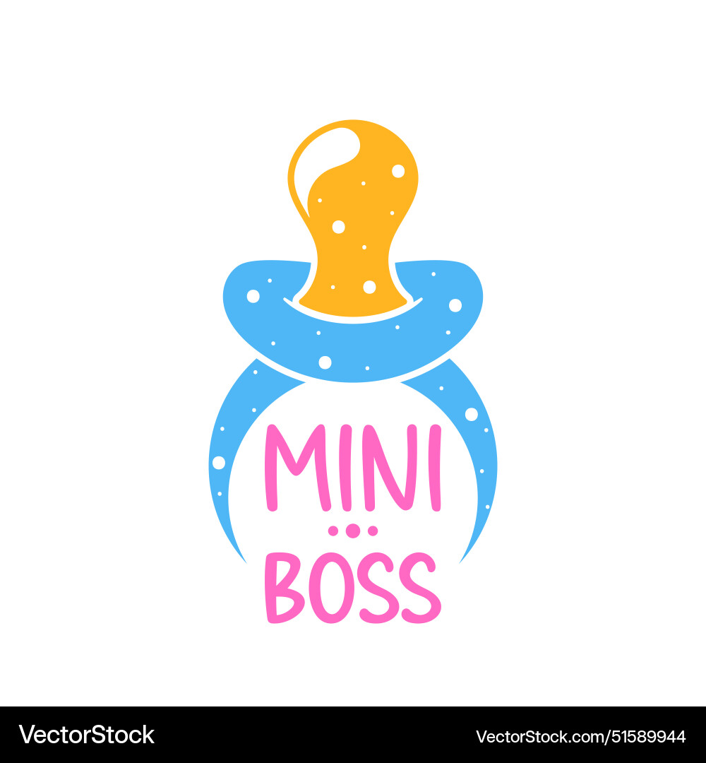 Colorful of a baby pacifier Royalty Free Vector Image