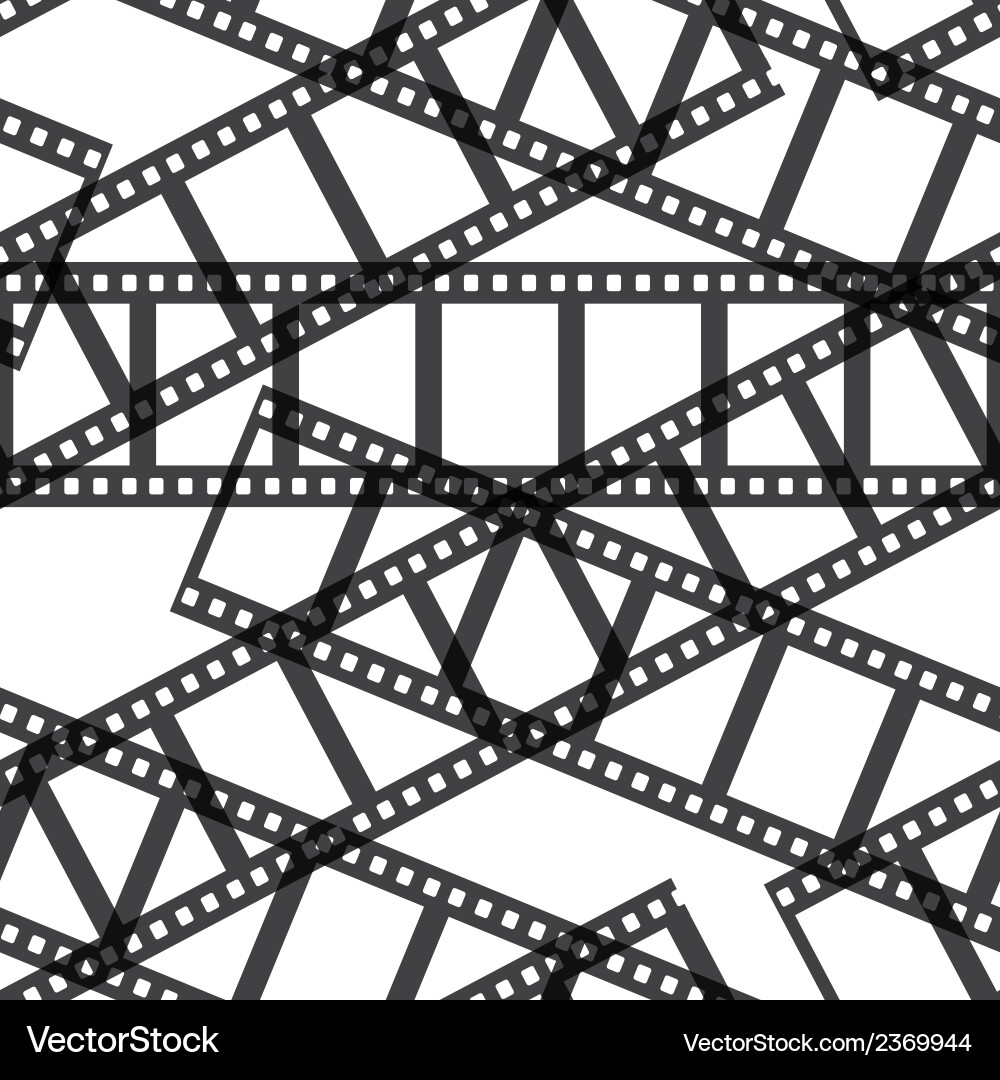 Film reel seamless Royalty Free Vector Image - VectorStock