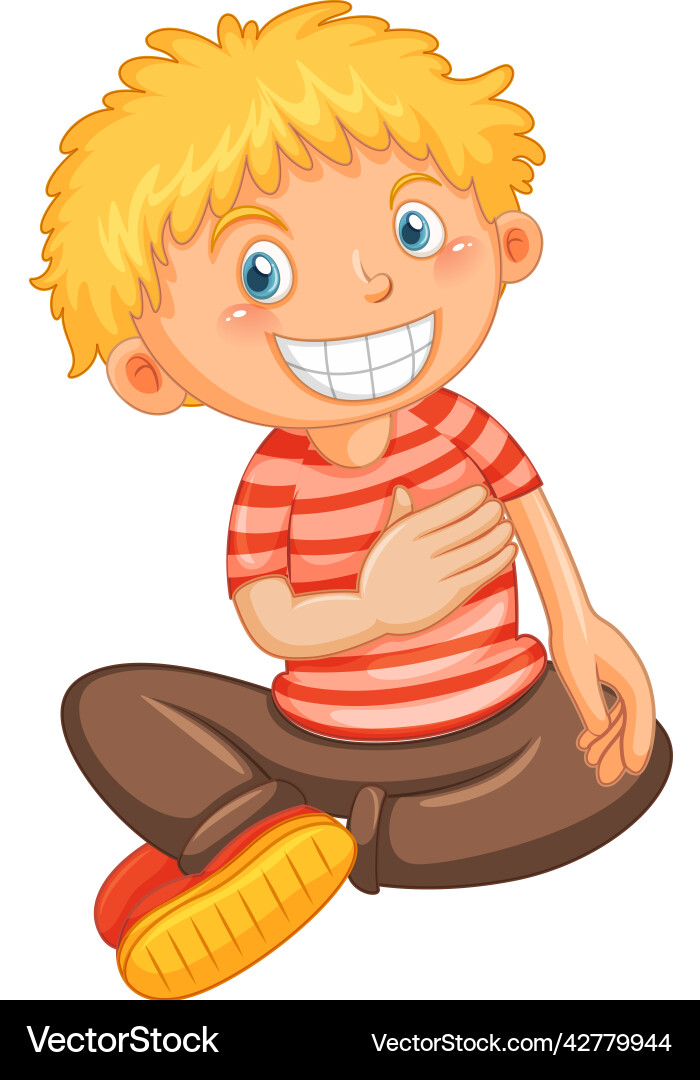 Happy bot cartoon character Royalty Free Vector Image