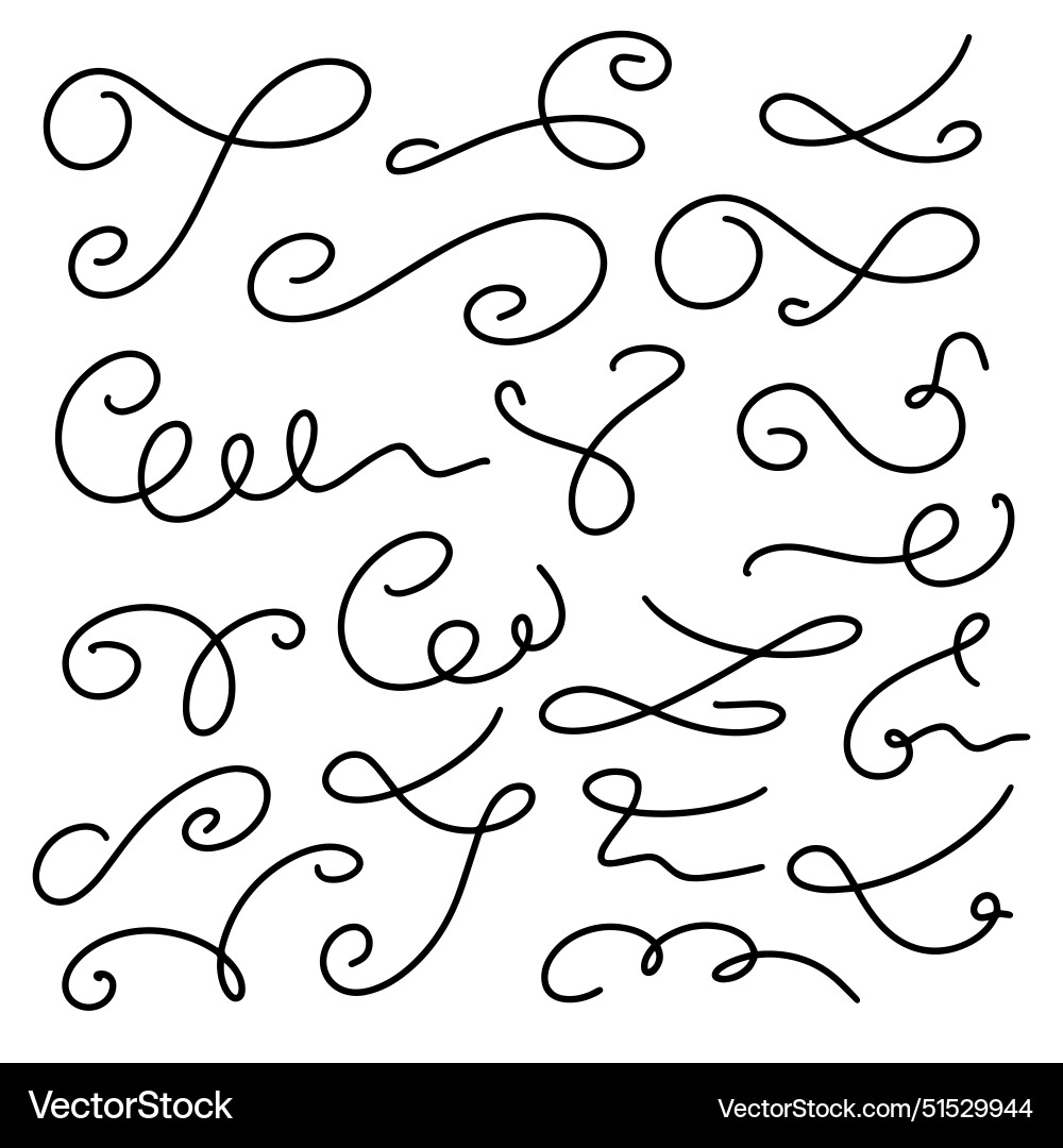 Line freehand scribble handwritten sketch doodle Vector Image