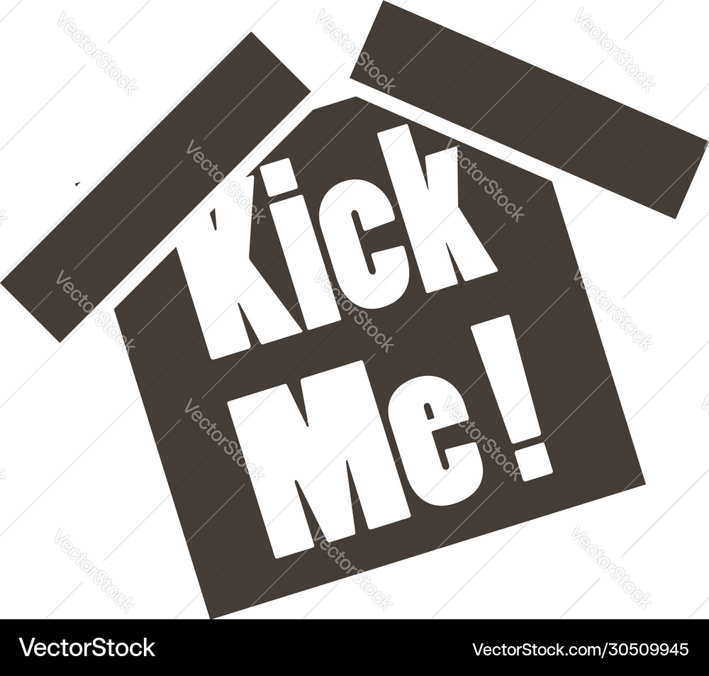 April fools day emblem Royalty Free Vector Image