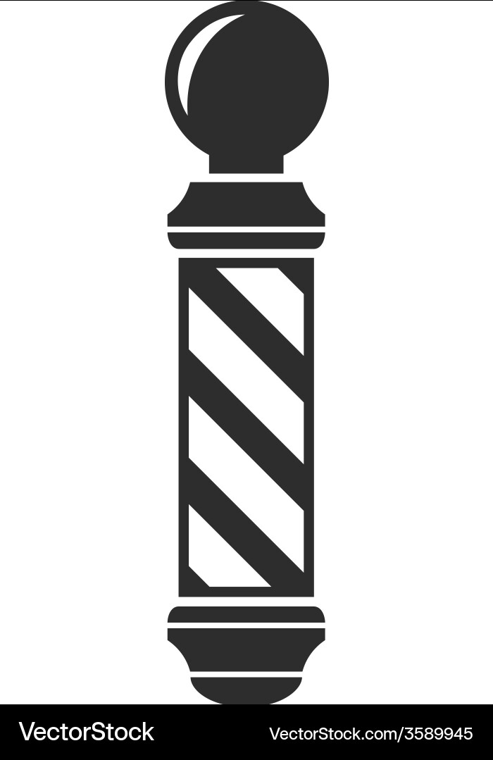 Barber Pole Sign Royalty Free Vector Image - VectorStock