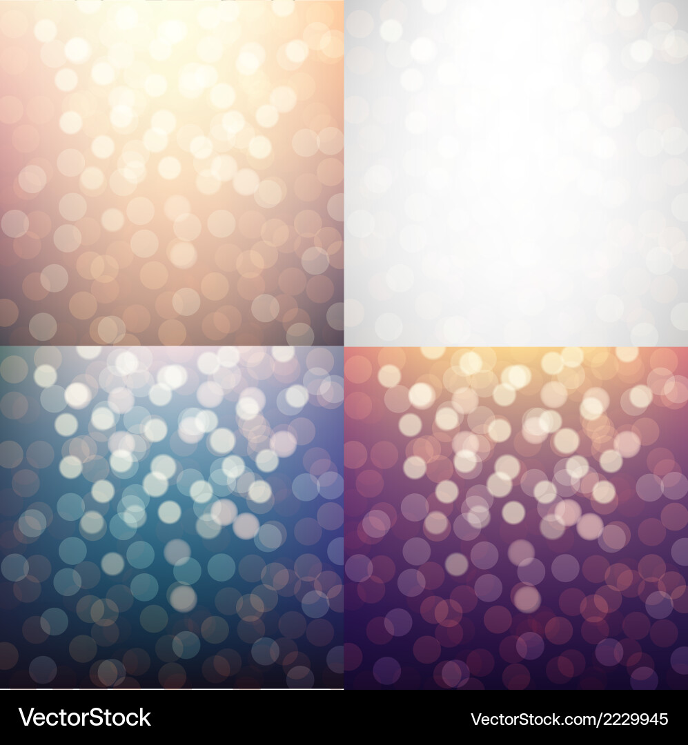 Blurred backgrounds set Royalty Free Vector Image