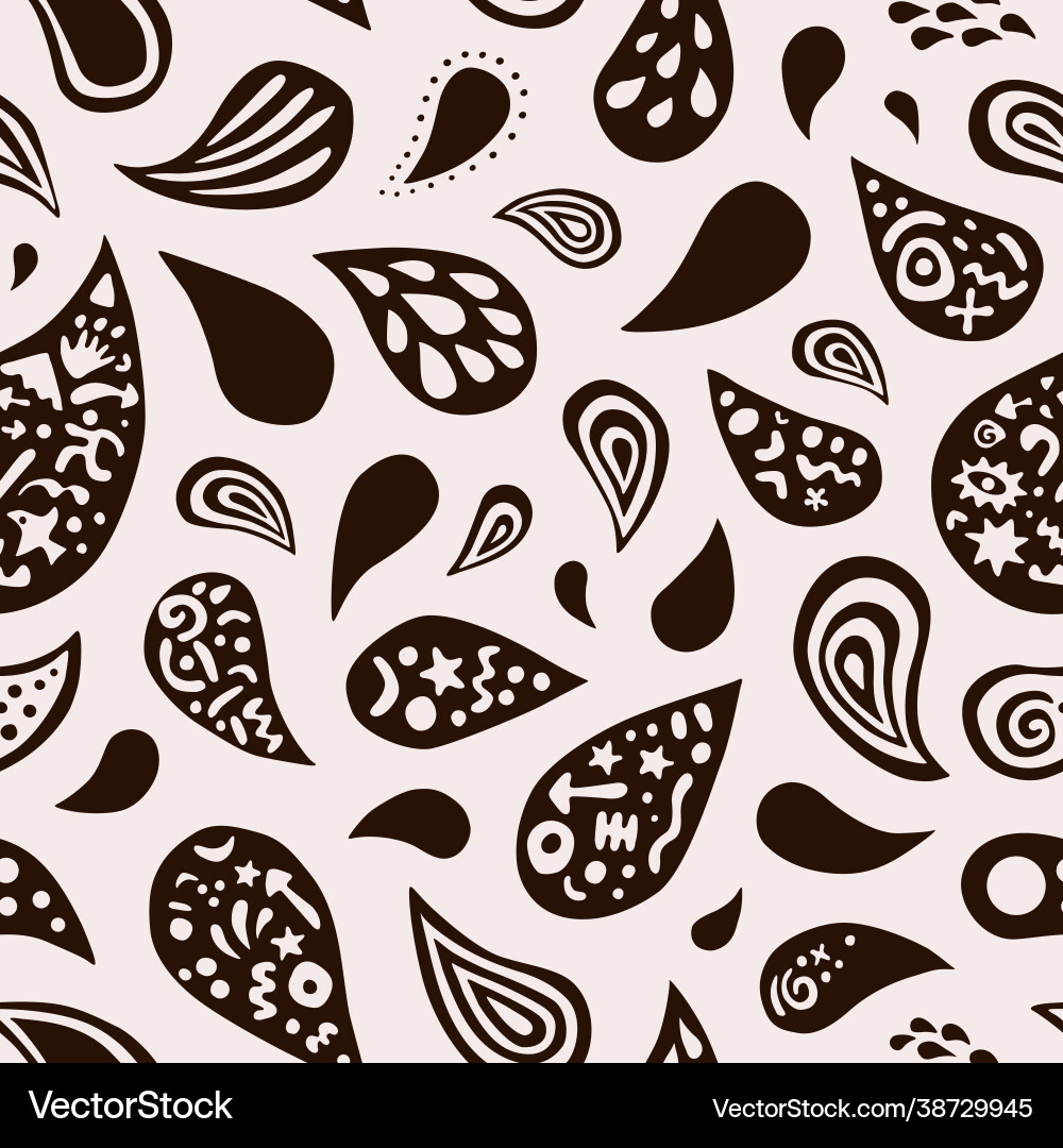 Dropes abstract seamless pattern sign Royalty Free Vector