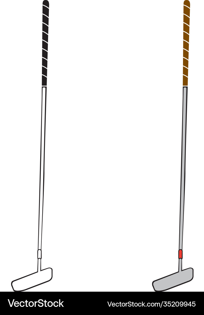 Golf putter Royalty Free Vector Image - VectorStock