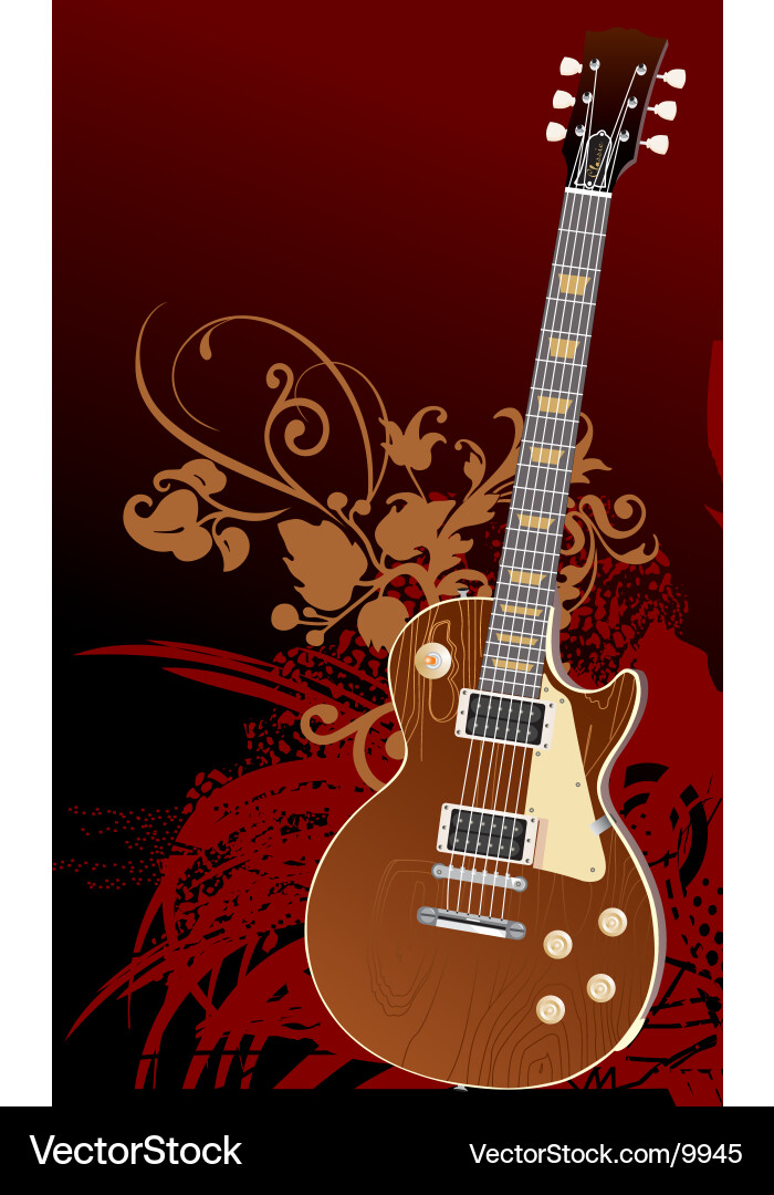 Guitar Royalty Free Vector Image - VectorStock