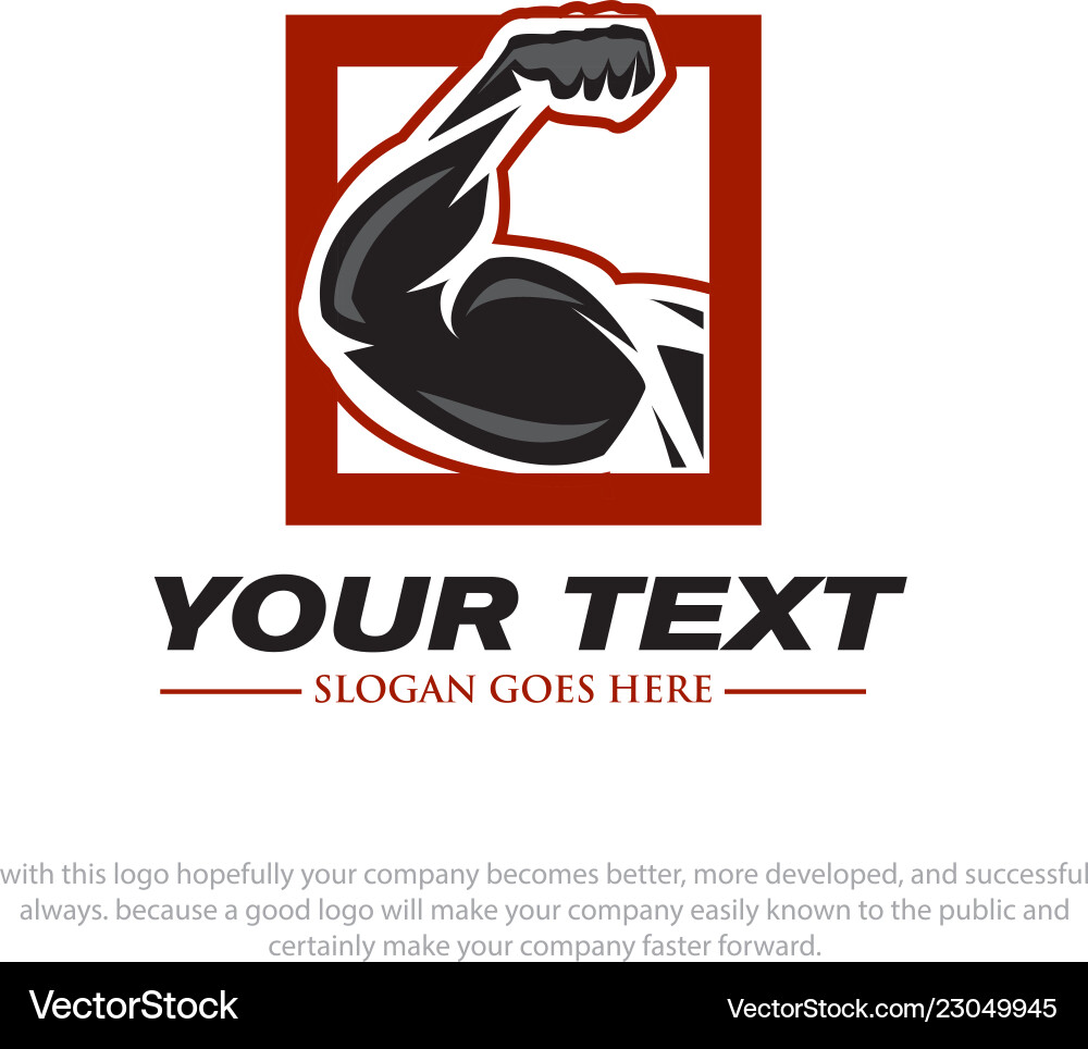 Power & Strength Logo Concepts Royalty Free Vector Image