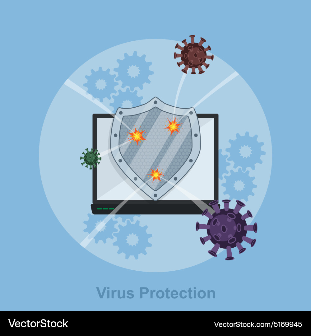 Virus protection Royalty Free Vector Image - VectorStock
