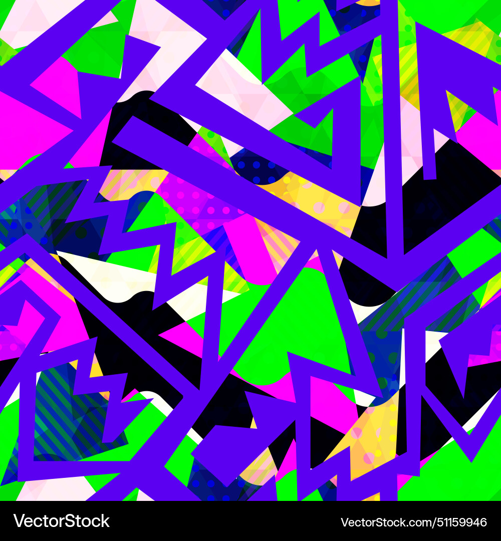 Coloured geometric seamless pattern Royalty Free Vector