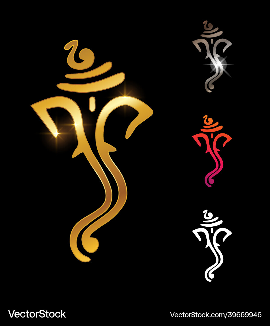 Symbole De Ganesh Ganesha Symbool De Sfeerbrenger