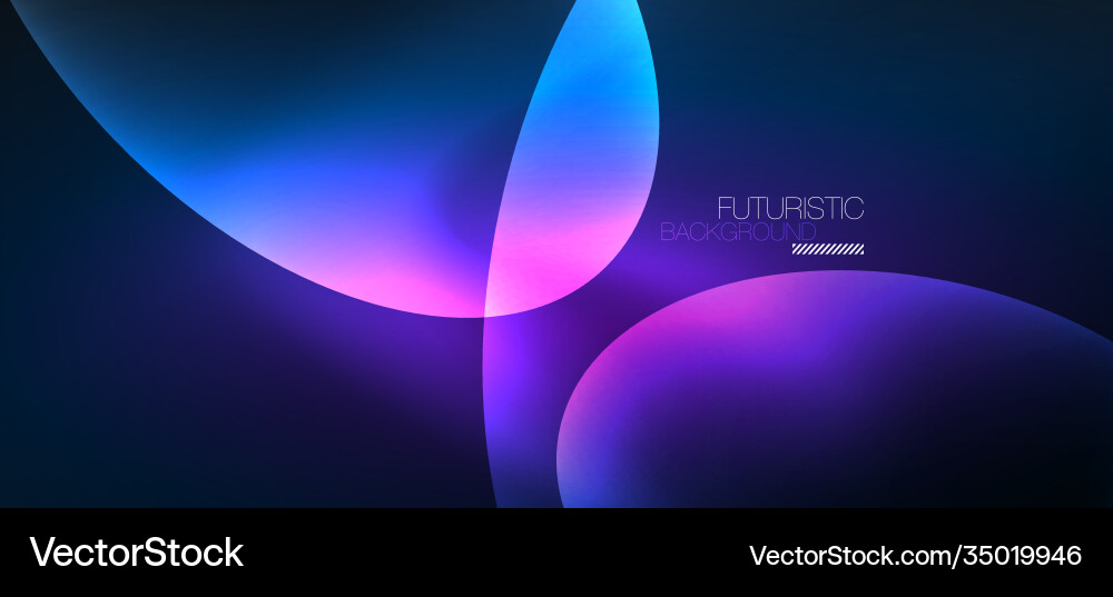 Neon ellipses abstract backgrounds shiny bright Vector Image