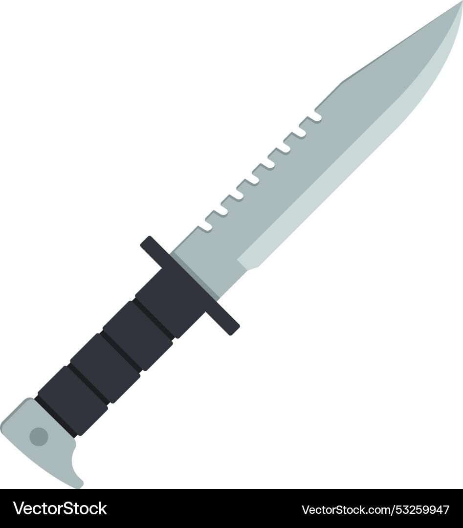 A combat knife Royalty Free Vector Image - VectorStock