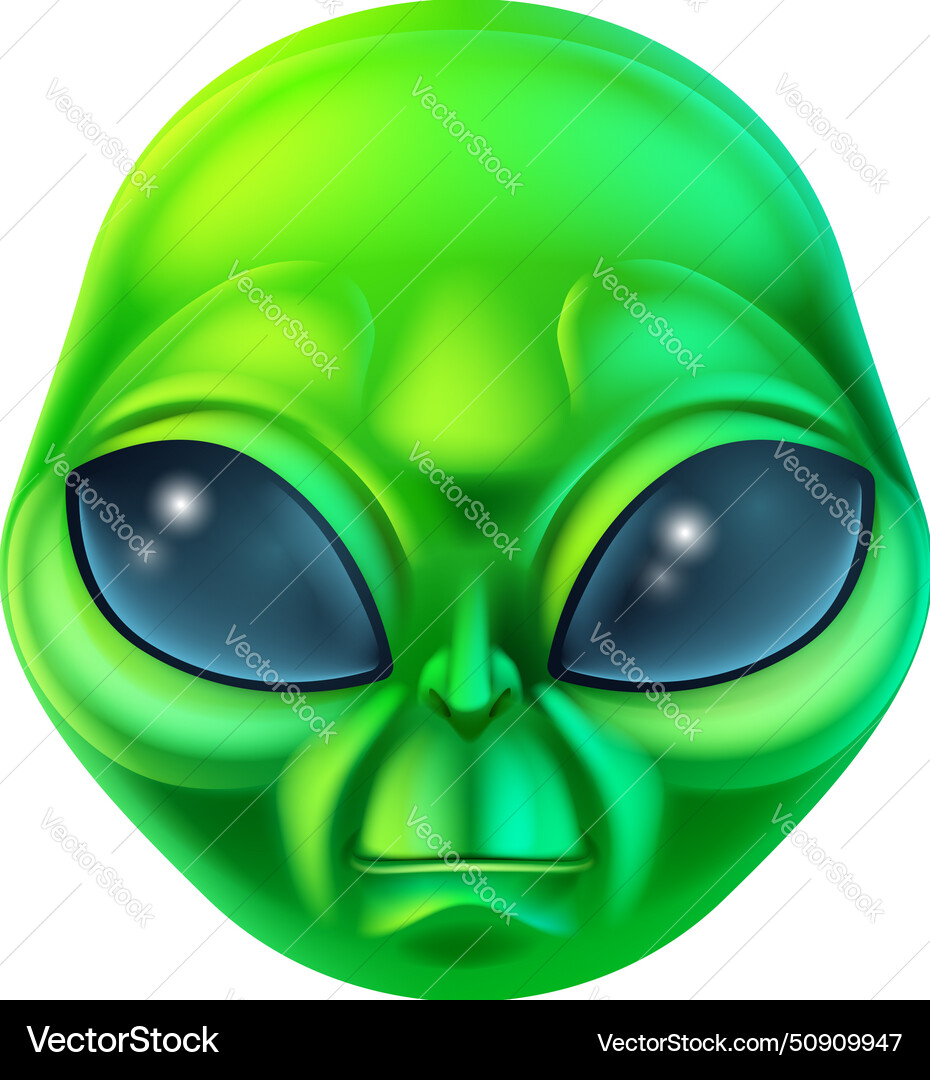 Cartoon alien character Royalty Free Vector Image