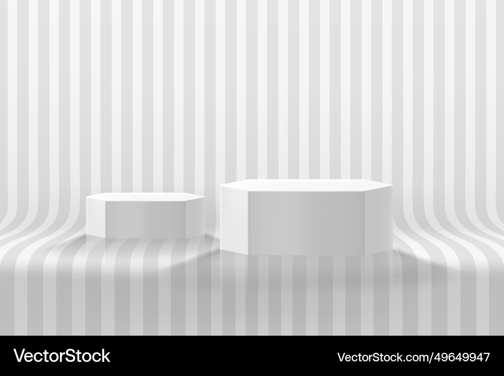 Realistic display 3d style for pruduct design Vector Image