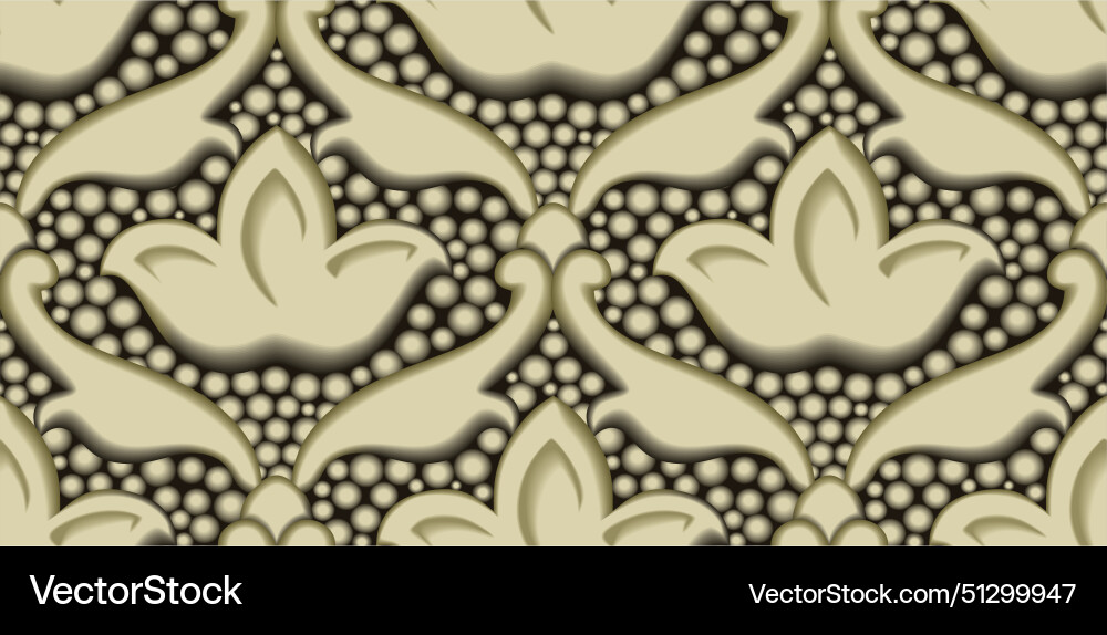 Victorian vintage pattern seamless Royalty Free Vector Image