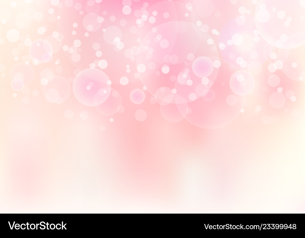 Abstract pink blurred soft focus bokeh background Vector Image