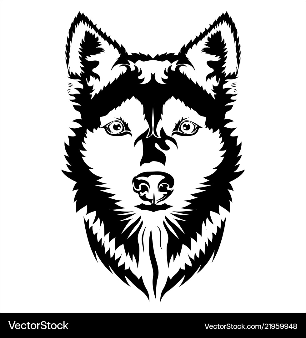 Face of dog Royalty Free Vector Image - VectorStock