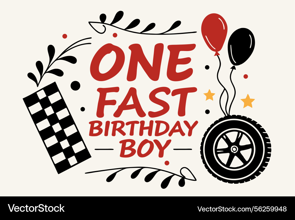 First birthday boy celebration Royalty Free Vector Image
