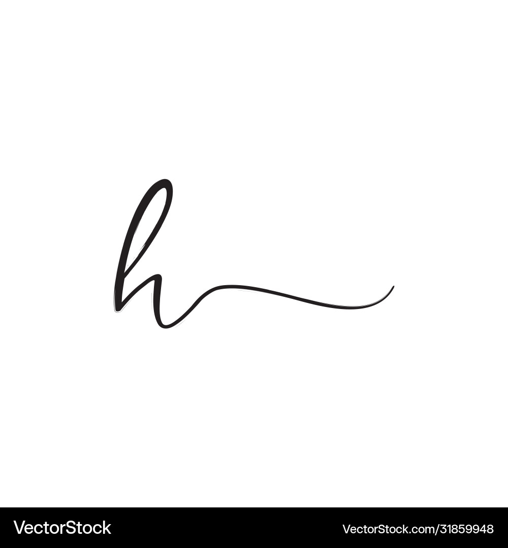 Cursive H Alphabet Vector Images (57)