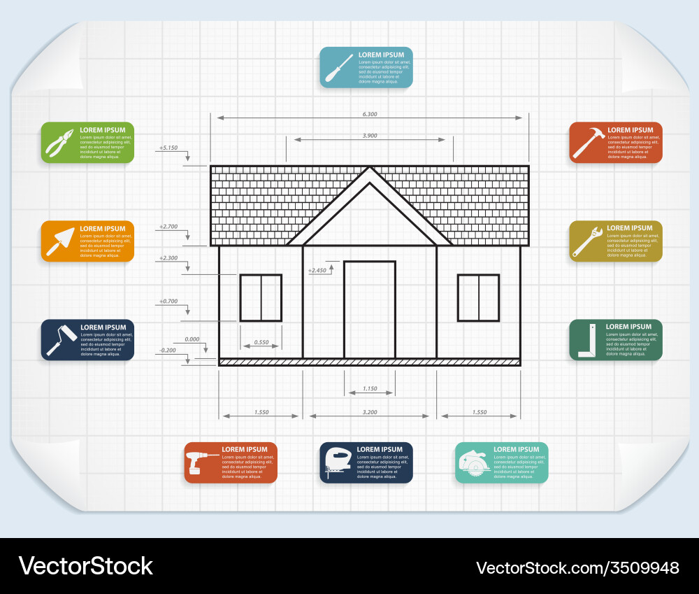 Tools infographic Royalty Free Vector Image - VectorStock