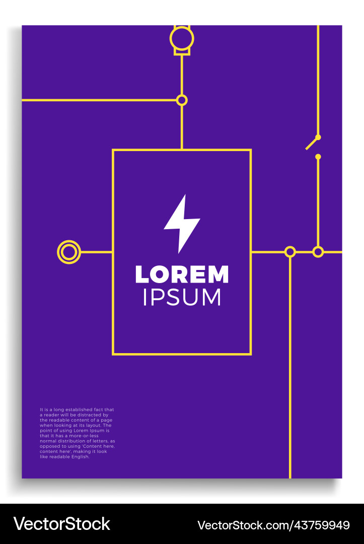 Electricity cover abstract technology circuit Vector Image