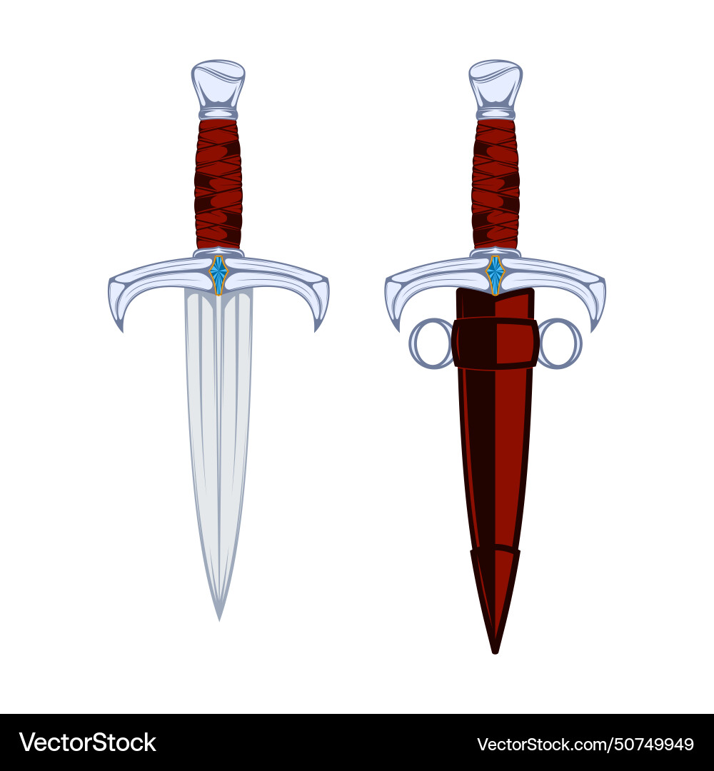 Fantasy sword 0040 Royalty Free Vector Image - VectorStock