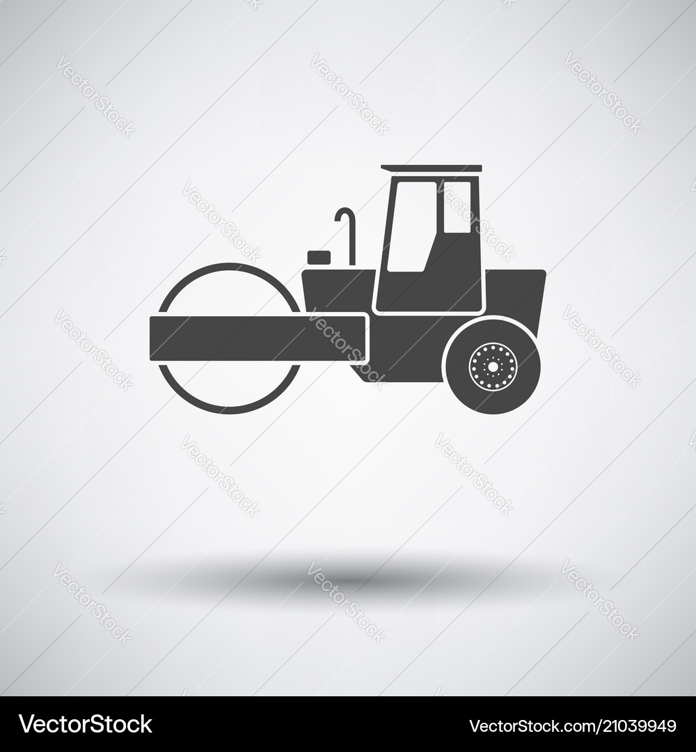 Icon of road roller Royalty Free Vector Image - VectorStock