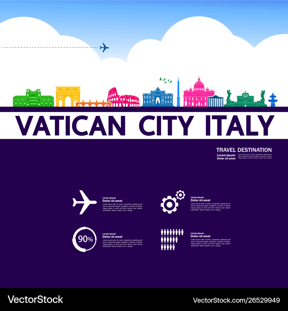 Italy travel destination Royalty Free Vector Image