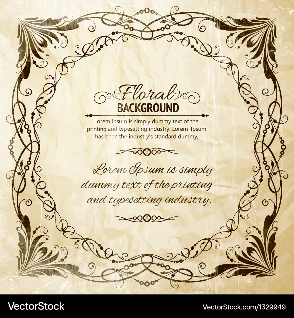 Orate frame Royalty Free Vector Image - VectorStock