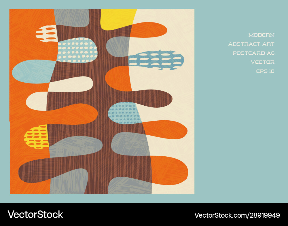 Retro Abstract Shapes Royalty Free Vector Image