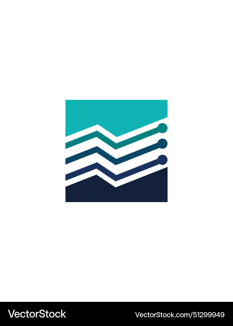 Square finance logo Royalty Free Vector Image - VectorStock