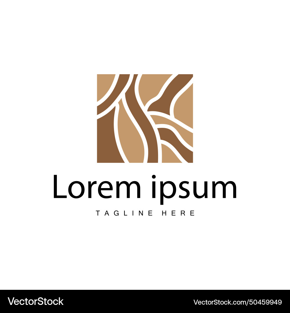 Wood logo design structure layers forest tree Vector Image