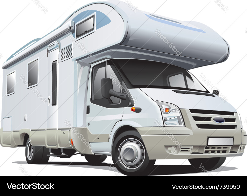 Camper van Royalty Free Vector Image - VectorStock