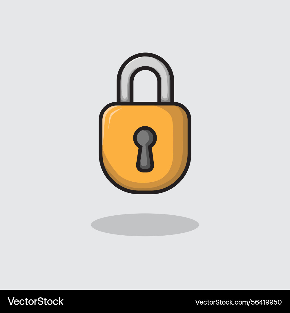 Digital padlock cybersecurity technology data Vector Image