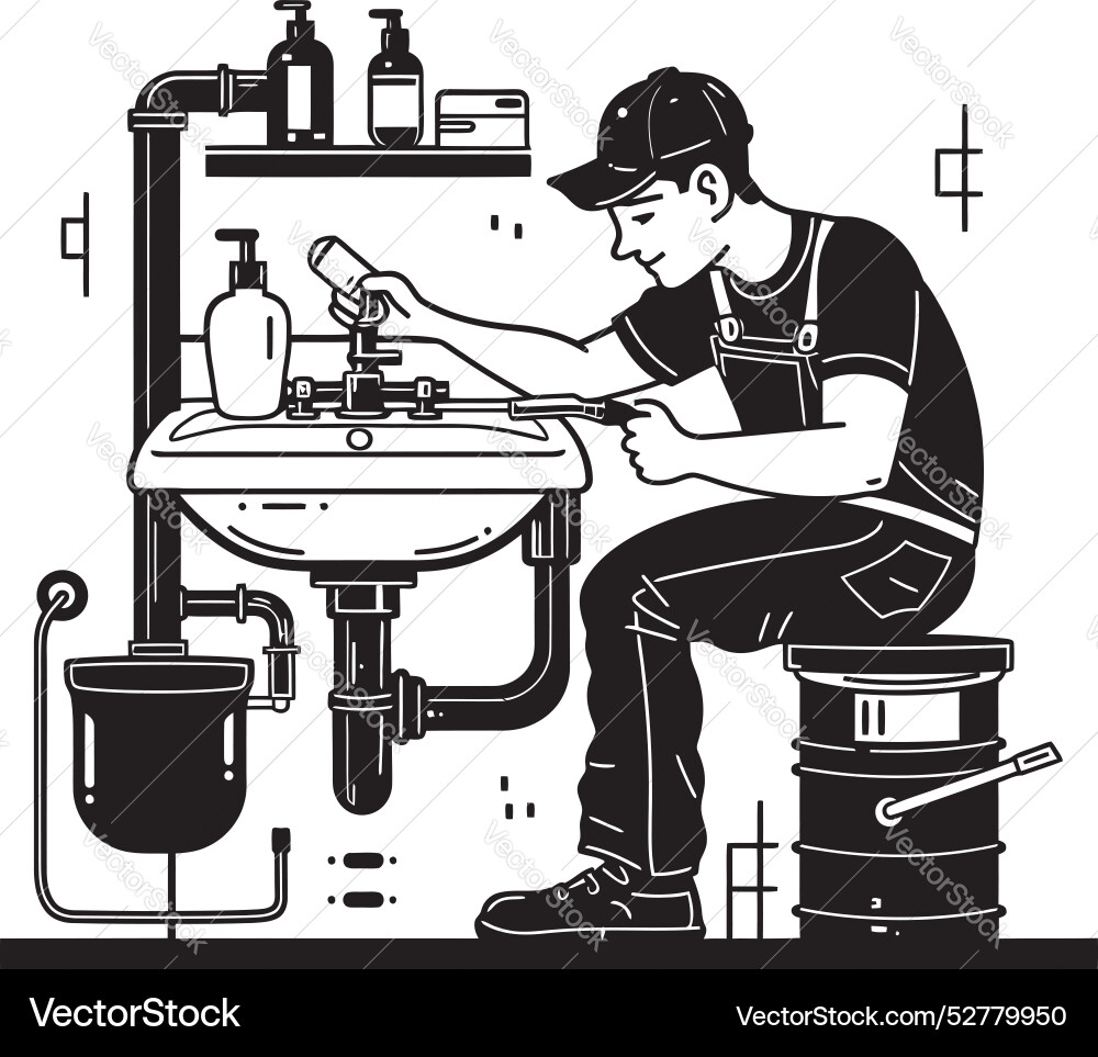 Fix it artisan innovative worker repairs logo Vector Image