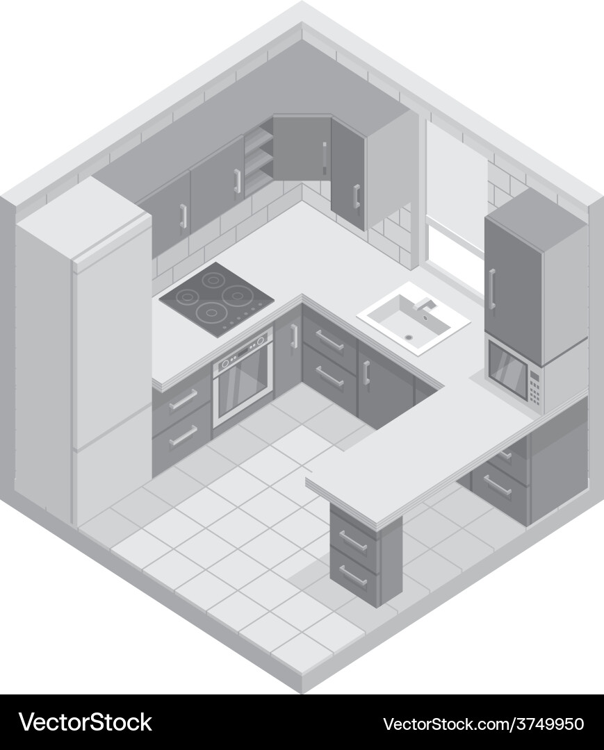 Kitchen Royalty Free Vector Image - VectorStock