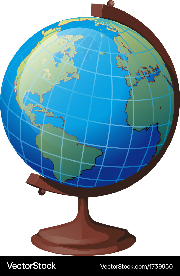 School globe Royalty Free Vector Image - VectorStock