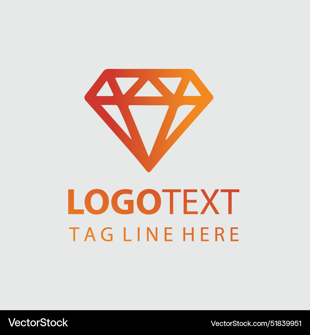 Diamond logo Royalty Free Vector Image - VectorStock