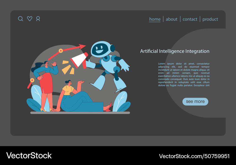 Marketing 50 Konzept innovative Integration Vektorbild