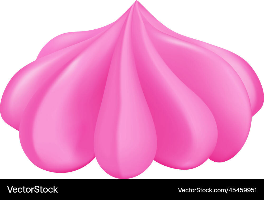 Realistic whipped cream Royalty Free Vector Image