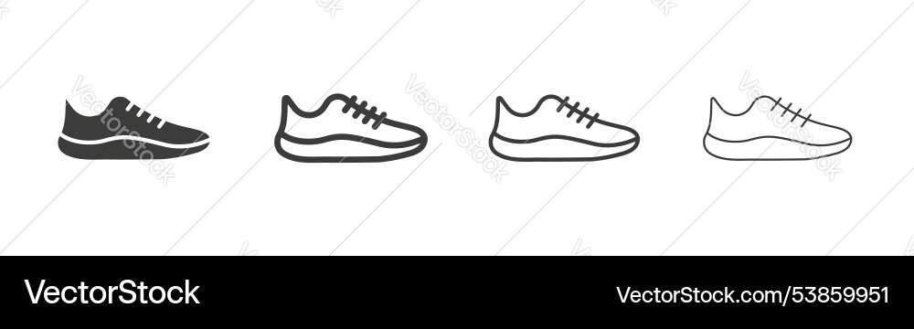 Shoes vecor icon set Royalty Free Vector Image