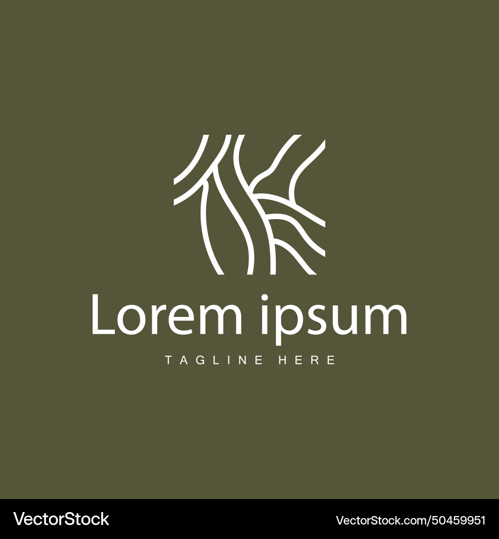 Wood logo design structure layers forest tree Vector Image